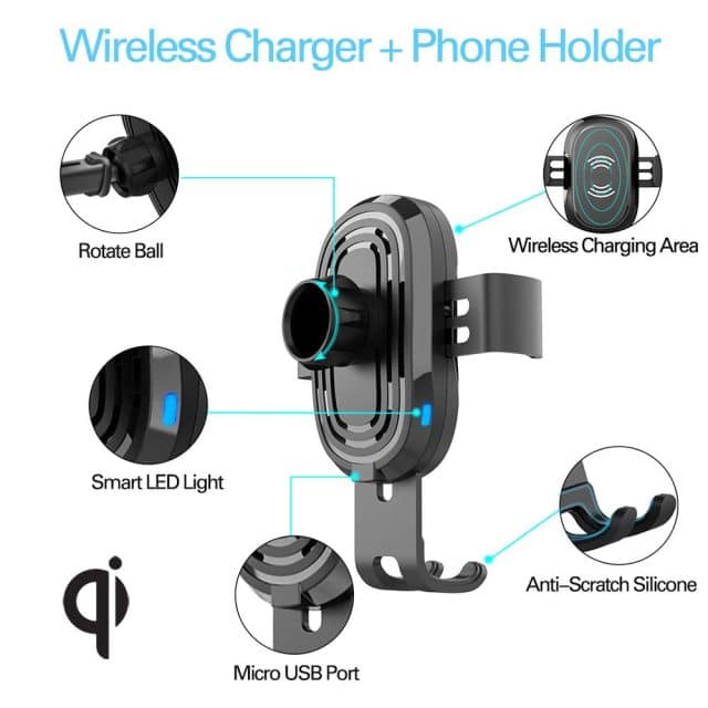 Argom 10W Wireless Fast Charger Car Mount Vortex M1 – Celltronics Ltd