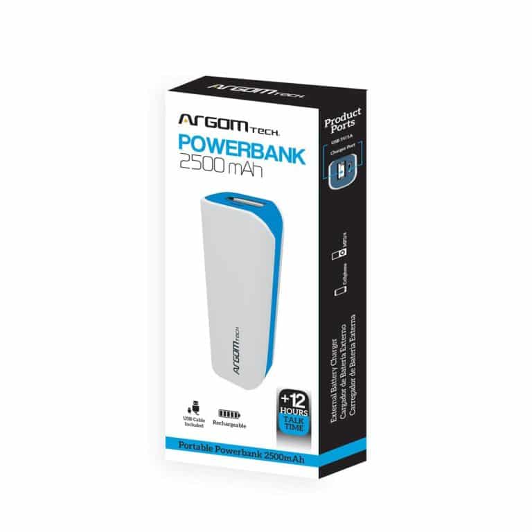Argom POWER BANK 2500 MAH 1A – Celltronics Ltd
