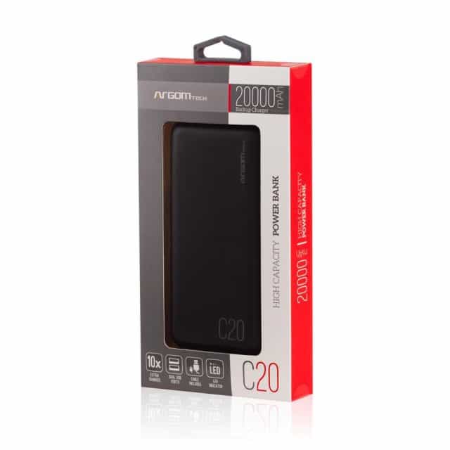 Argom POWER BANK C6 6000MAH Black – Celltronics Ltd